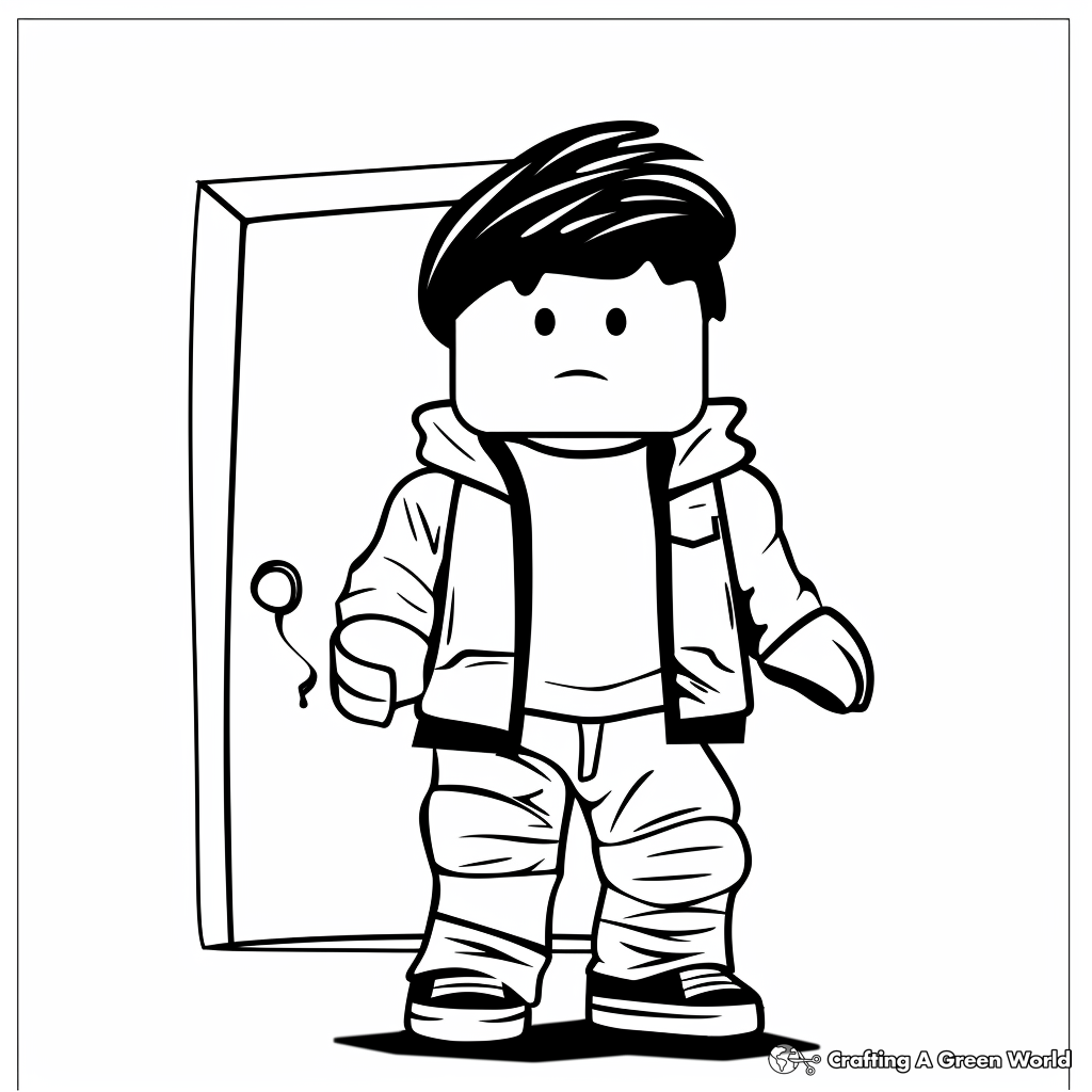 Roblox Doors Characters Coloring Pages - Free coloring pages to print